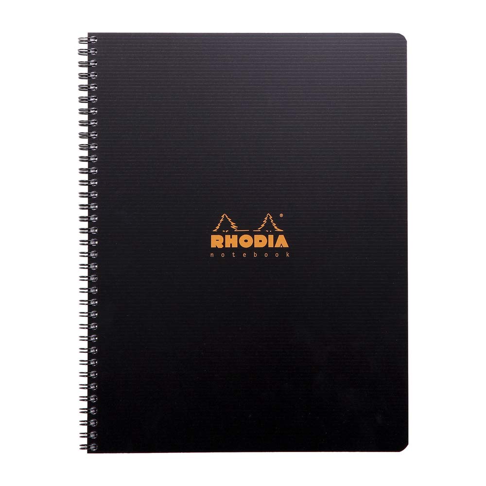 RHODIA 119901C - Spiral Notebook (Full Bound) Black A4+ | Lined | 160 ...