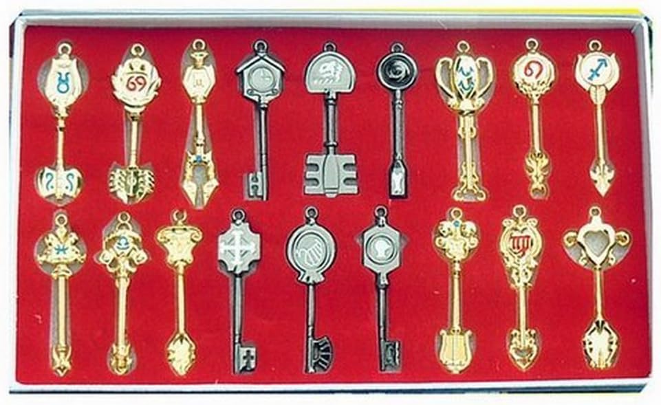 Amazon.com: Skycostume Fairy Tail Collection Set of 18 Golden Zodiac ...