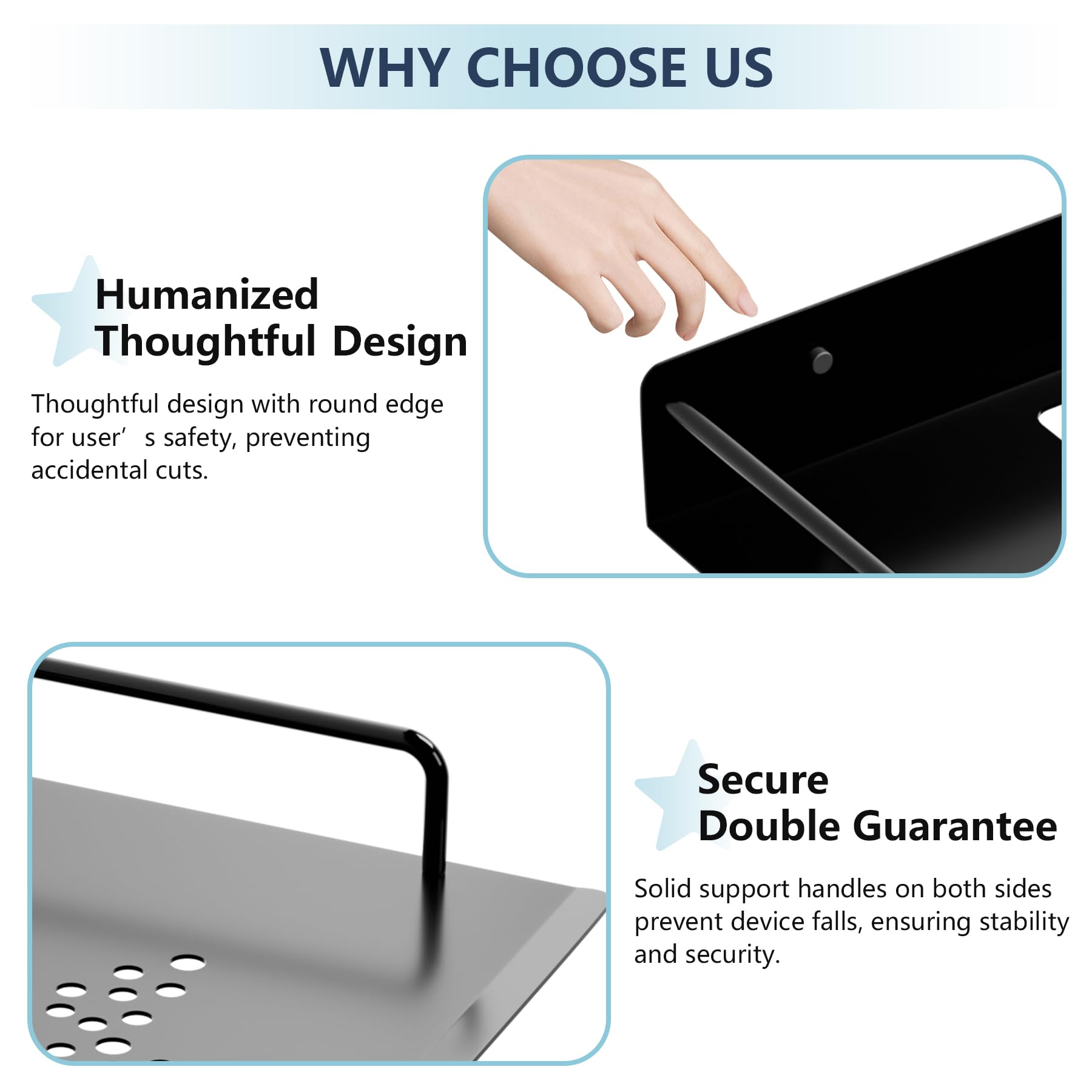 Router Wall Mount PPGE Home Router Shelf White, Router Storage Shelf ...