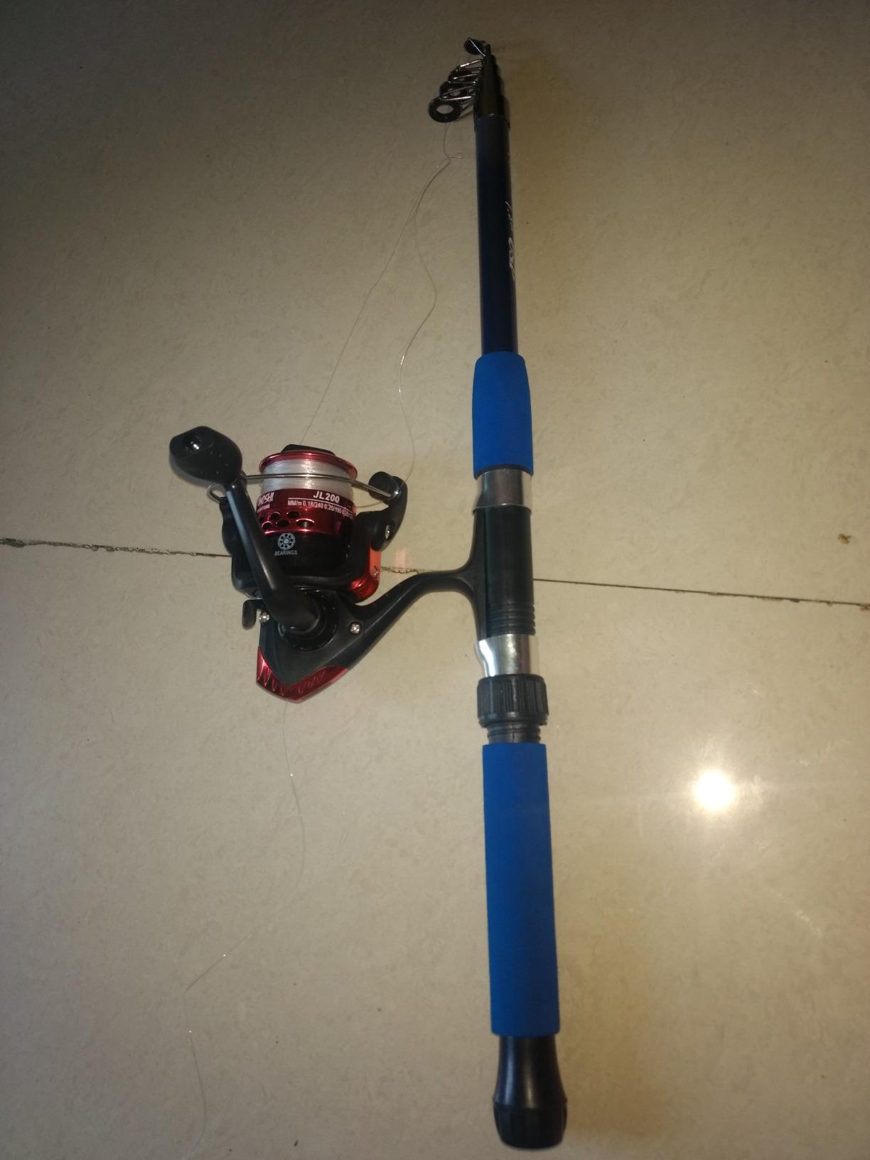 Auf Fishing Spinning (6Feet /180cm) Multicolor Fishing Rod : Amazon.in ...