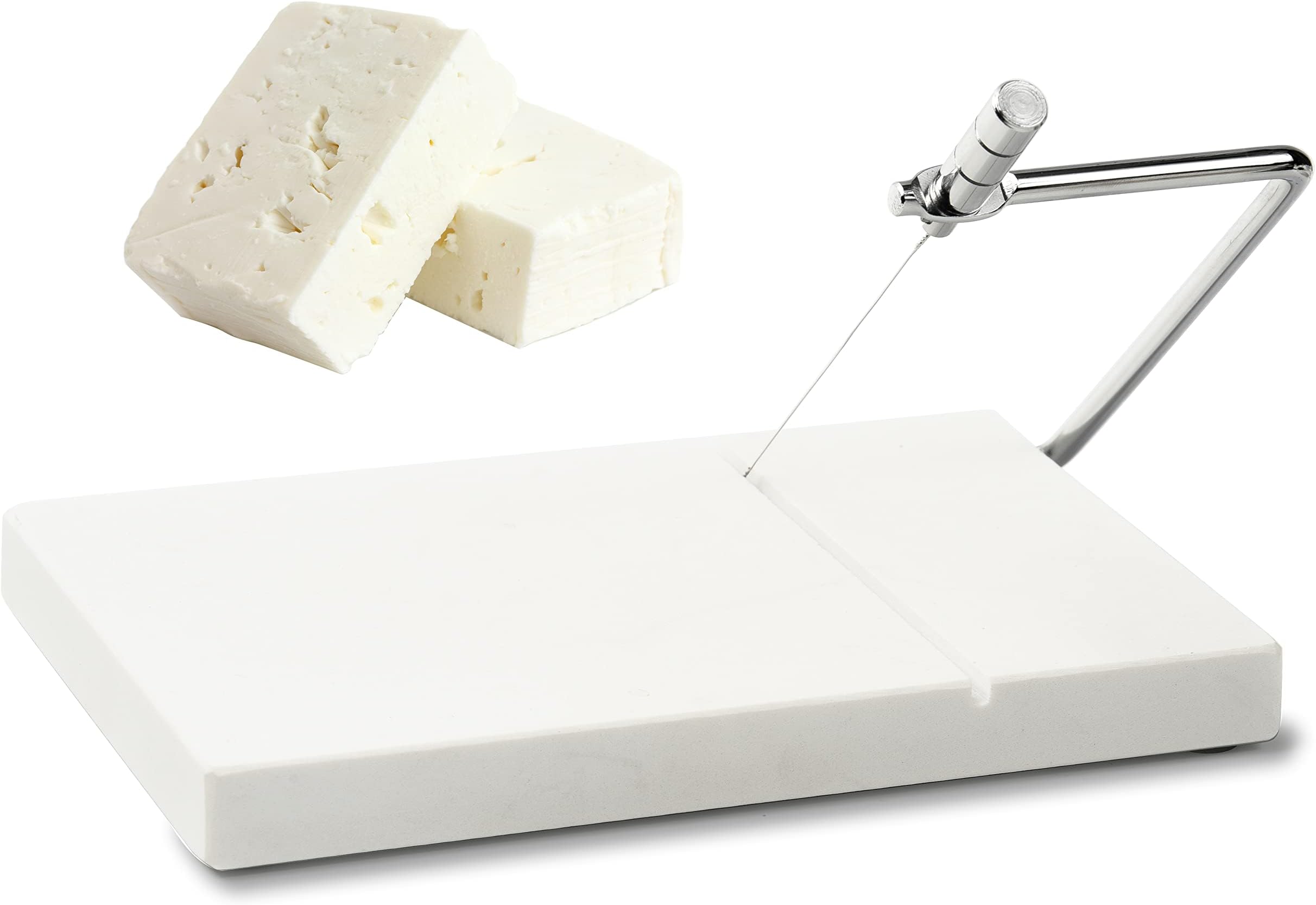 Amazon.com: Moreast Natural Marble Cheese Slicer, Real Stone Cheese ...