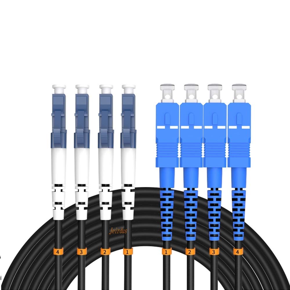 LC To LC Armored Fiber Cable 75m 75M LC To LC Outdoor Armored Fiber Optic Cable - Singlemode 9/ ...