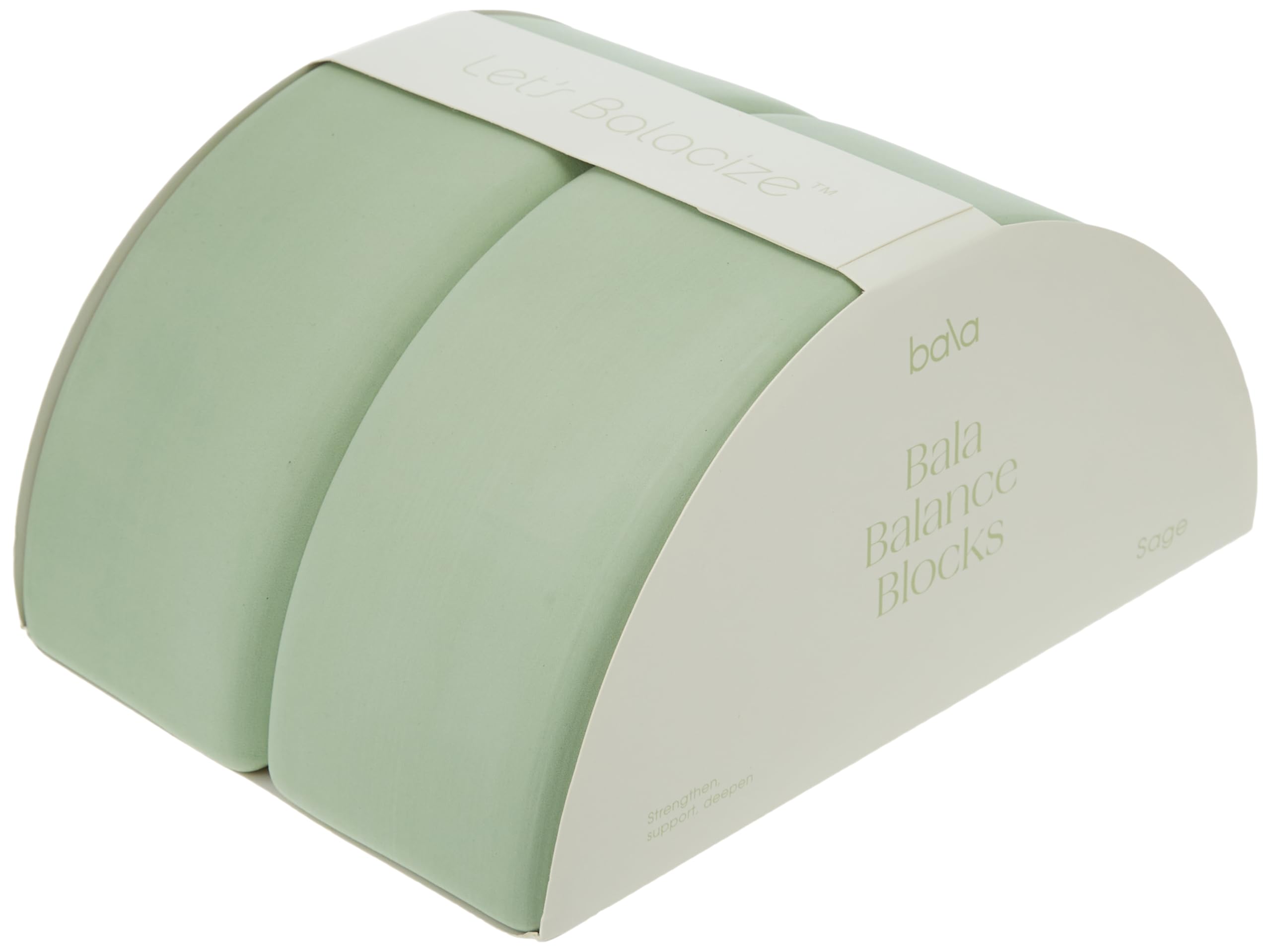 Bala Balance Blocks 2 Pack, Yoga Blocks for Working Out - Semi-Circular ...