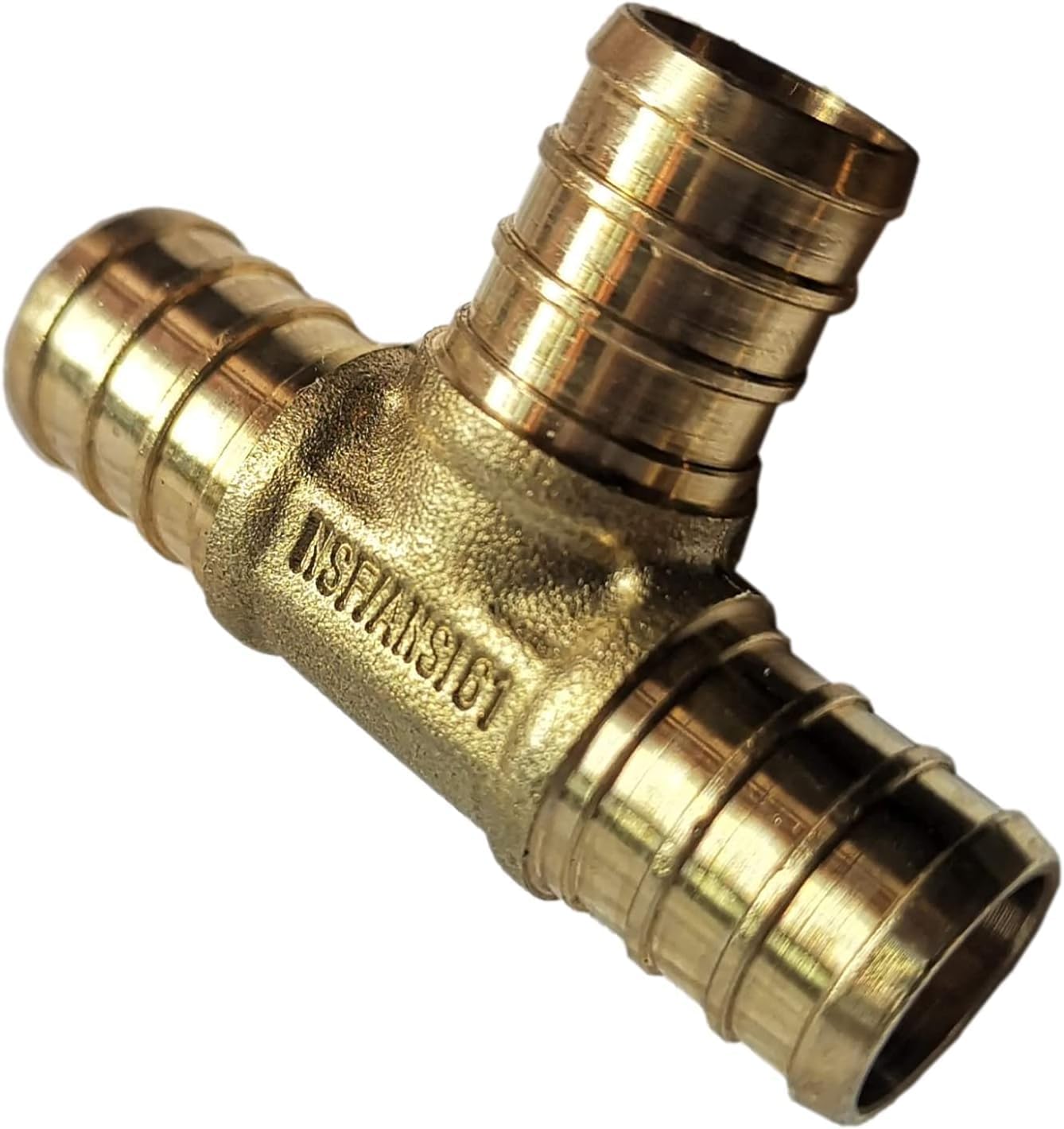 Amazon.com: 10 Pieces 5/8" x 5/8" x 5/8" Pex Tee, Brass, Pex B, Crimp ...