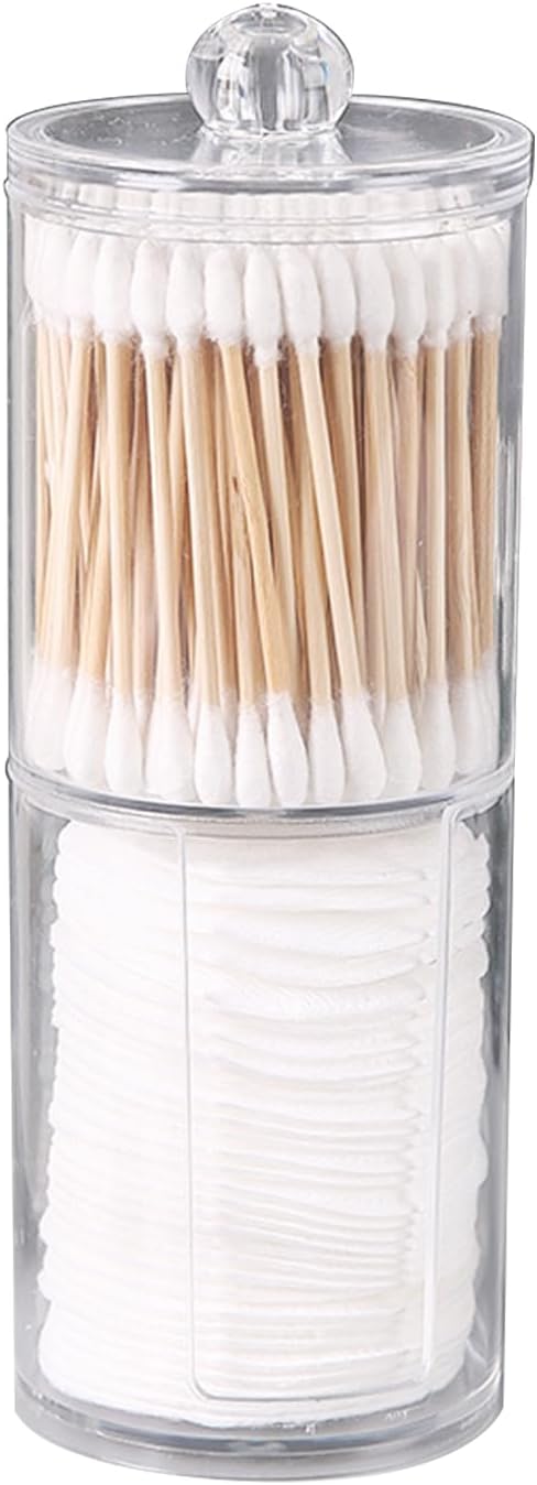 Staiko Cotton Pads Storage Rack, Large Capacity Qtip Dispenser Holder ...
