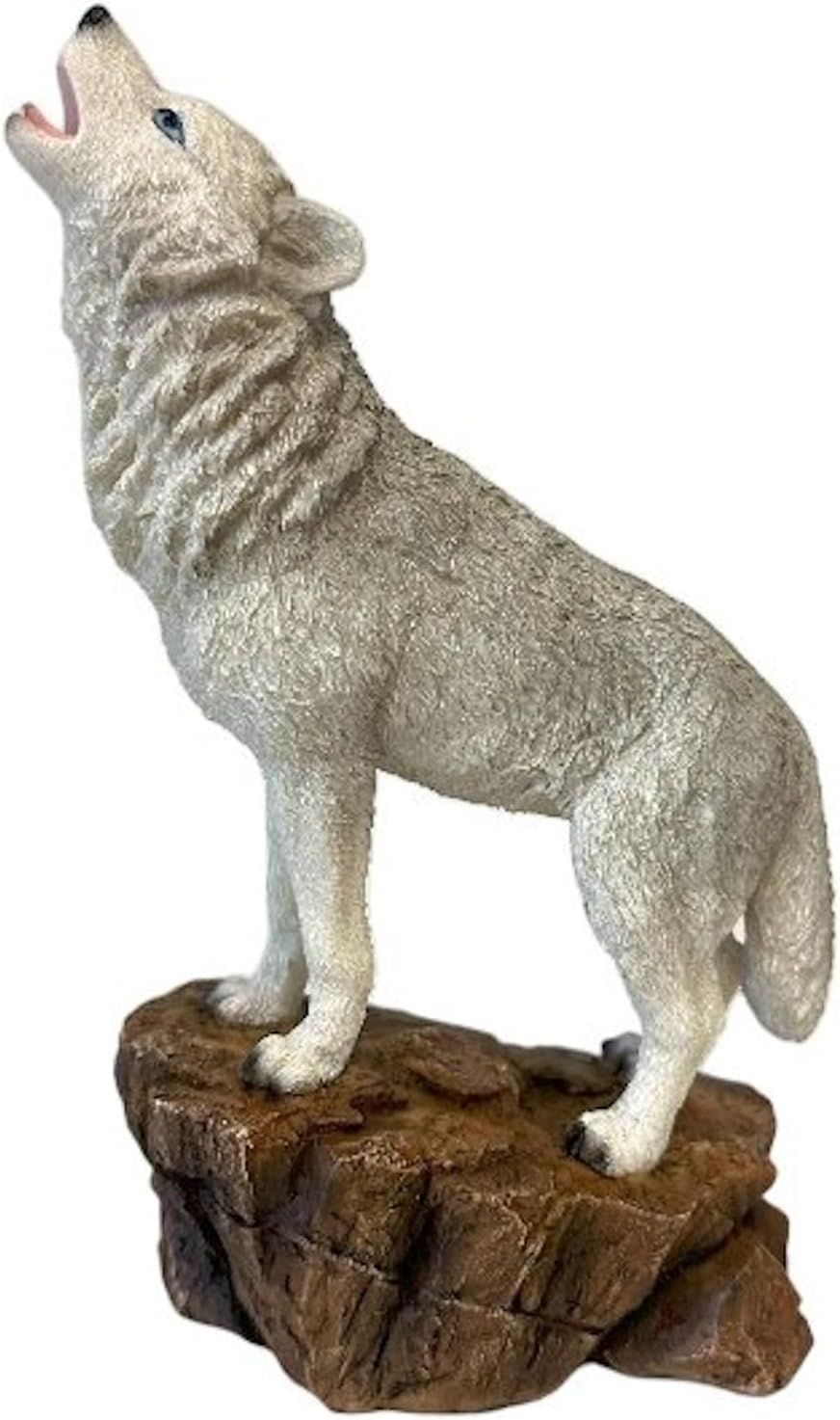 Amazon.com: The Bridge Collection Grey Wolf Howling Figurine - Wolf ...