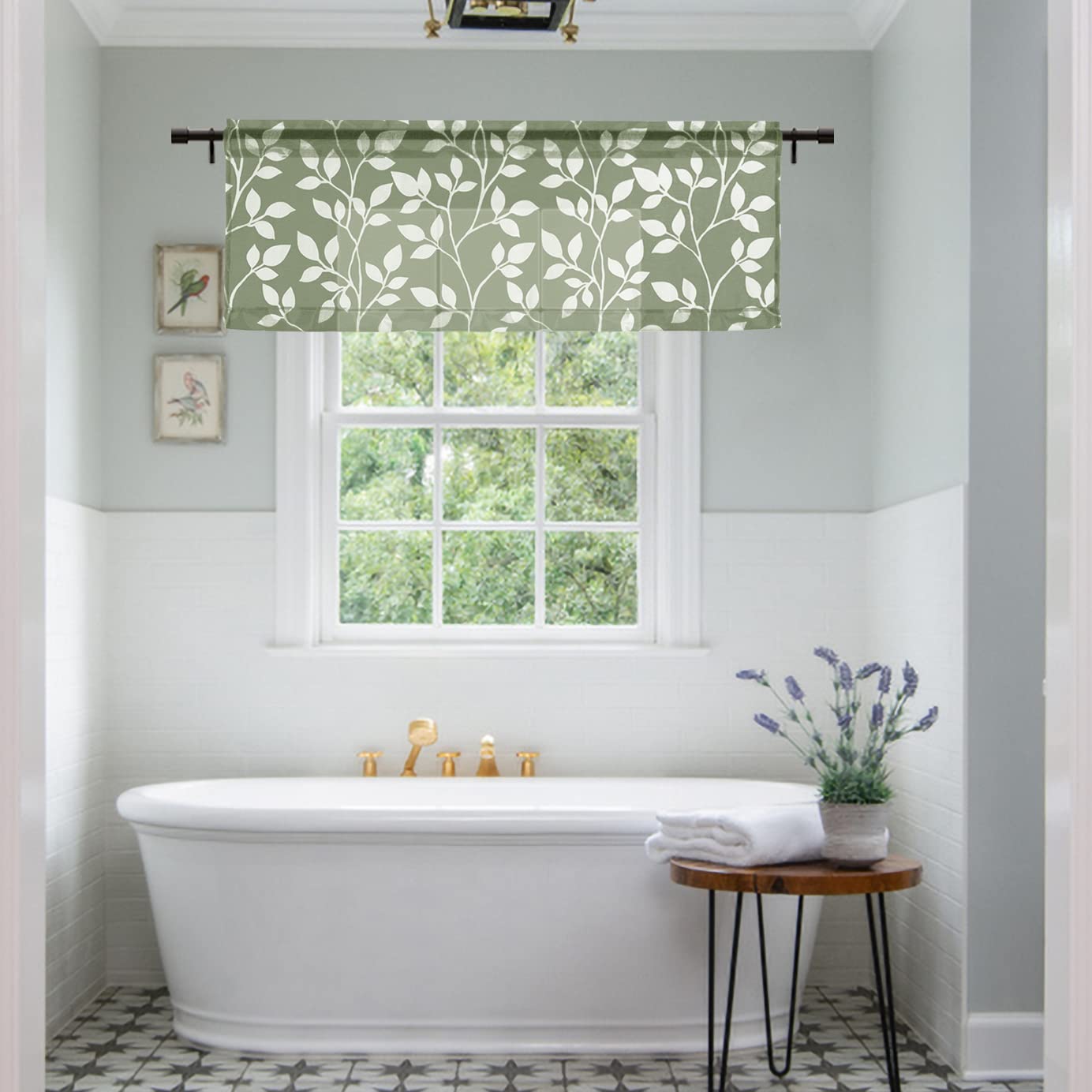Snapklik.com : Valances For Windows,Sheer Kitchen Window Valance ...
