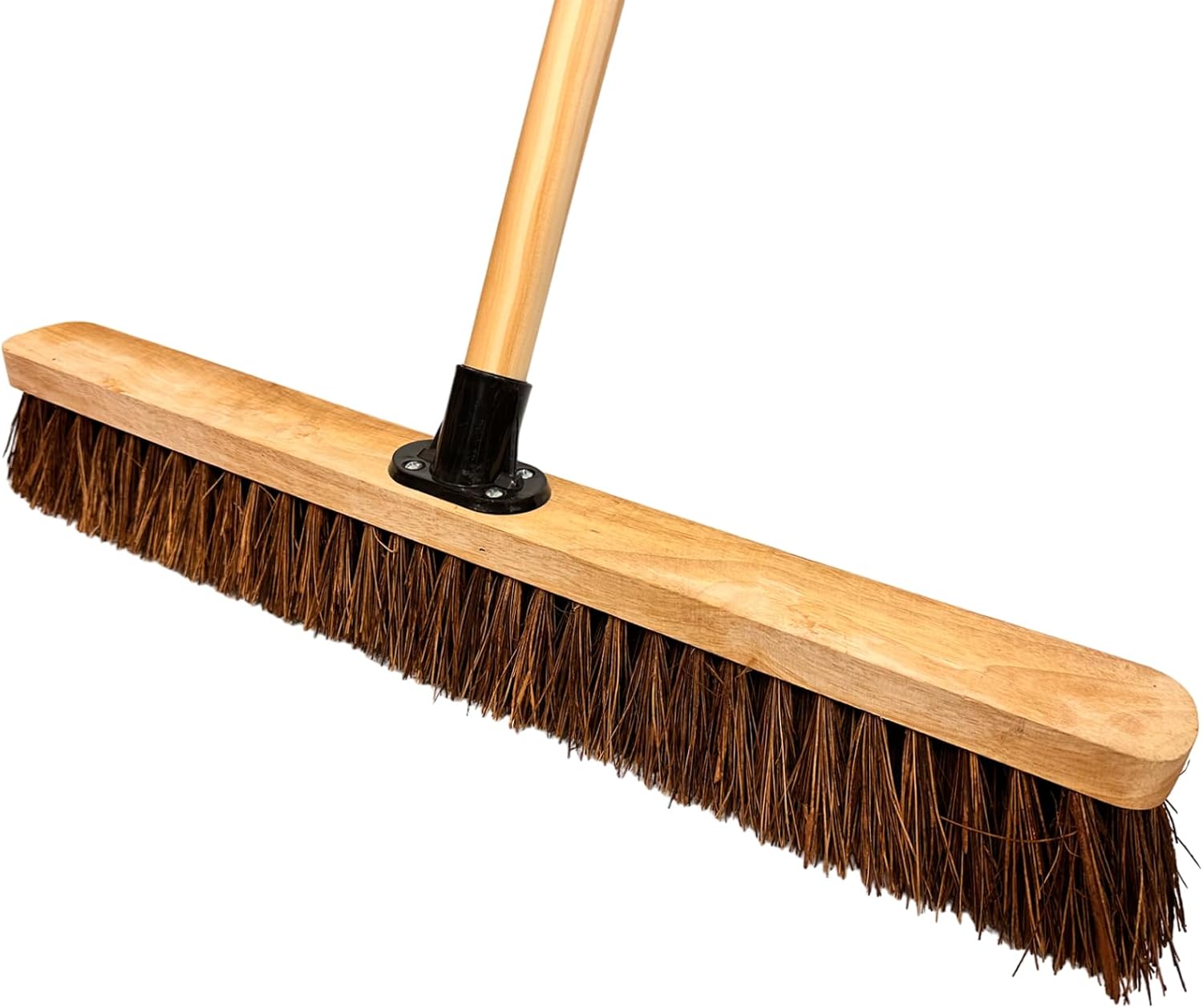LSC 24” Broom Outdoor Yard Broom Stiff Sweeping Brush with Wooden ...