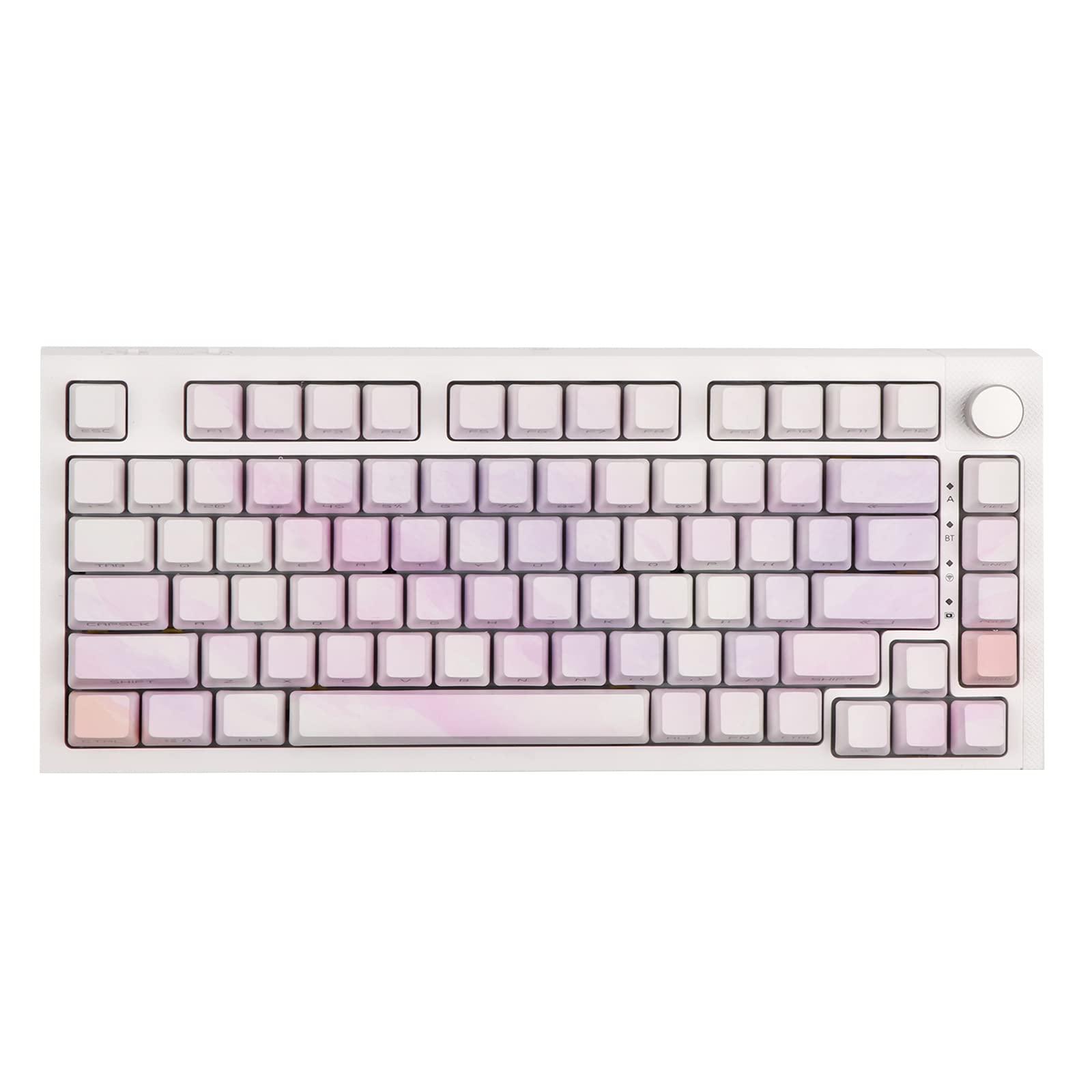 Epomakerpeach Sunset 133 Pbt Keycaps Set Side Printed Side Lit ...