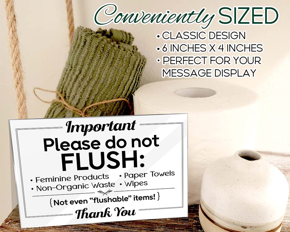 Snapklik.com : Essentials For Hosts - Important Do Not Flush - Flush ...