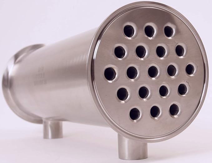 Amazon.com: Condenser | Tri Clamp 4 inch x 12 in. - w/ (19) 1/2 in ...