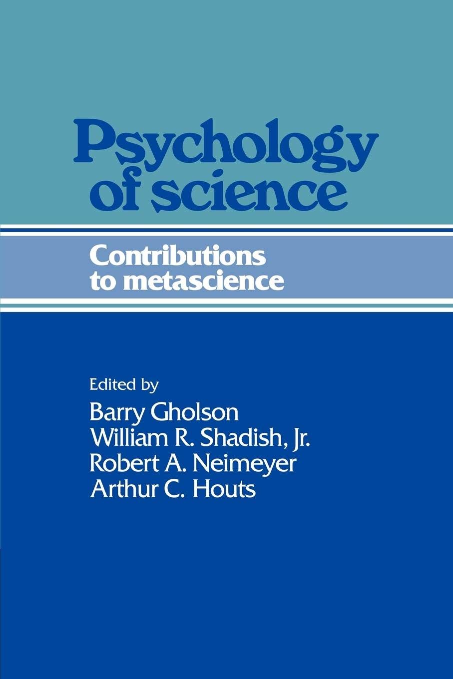 Amazon.com: Psychology of Science: Contributions to Metascience ...