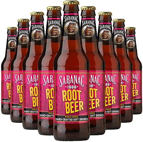 Amazon.com : Saranac World Famous Hand-Crafted Root Beer, 12 fl oz (24 ...