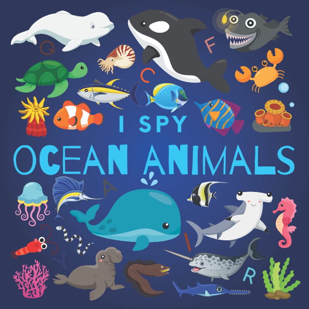 I Spy Ocean Animals: A Fun Guessing Game Picture Book for Kids Ages 2-5 ...