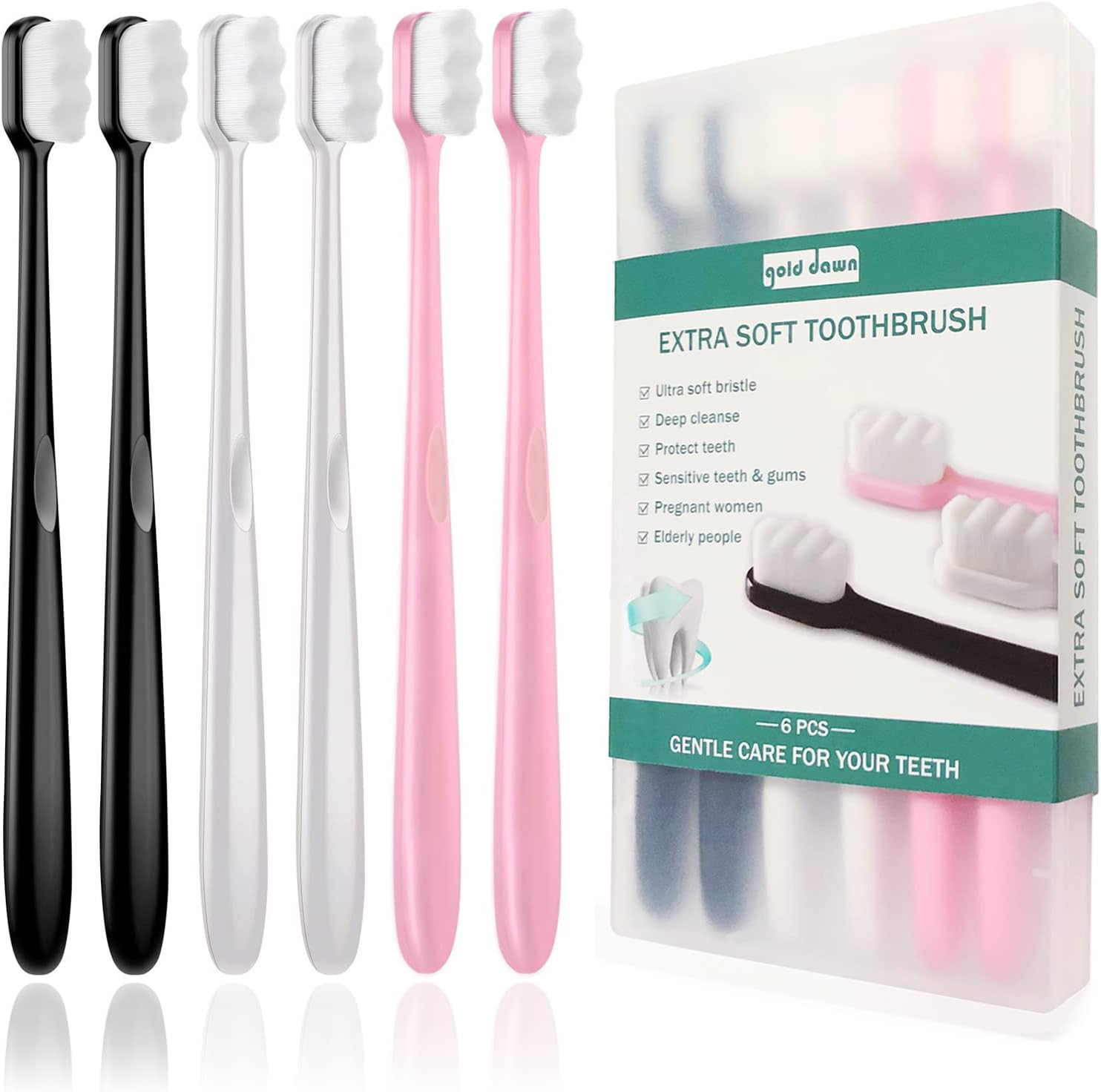 Amazon.com : Lindo Ultrafine Toothbrush - for Sensitive Gums and Teeth ...