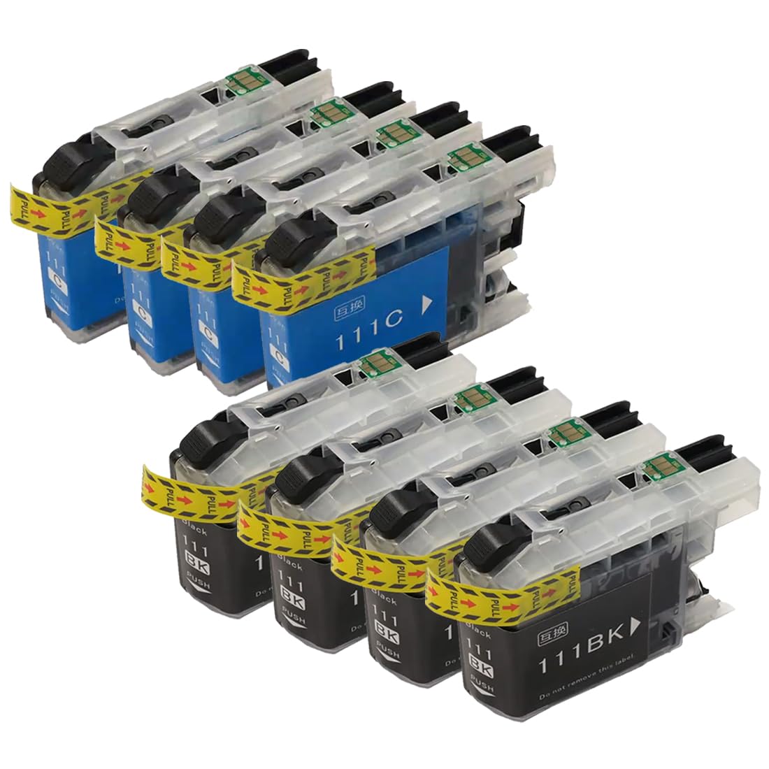 Amazon.co.jp: 【埼京企画】LC111(4BK/4C) 8本セット 染料 互換インクカートリッジ (LC111 LC111BK ...