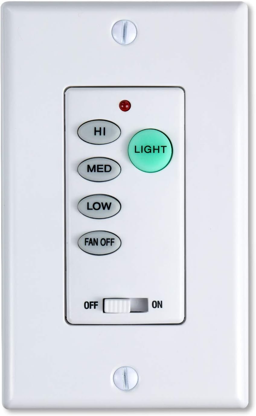 Eogifee Universal Ceiling Fan Wall Control 3 Speed Wall Mounted Fan ...