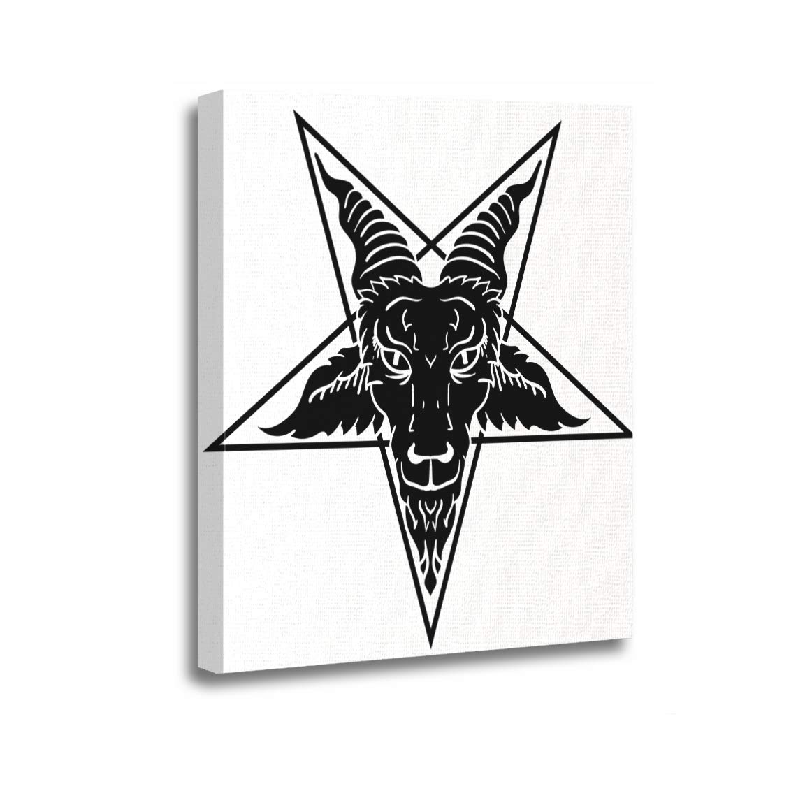 Satanic Goat Head Drawing