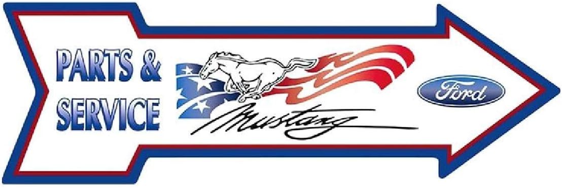 Amazon.com: Signs 4 Fun Arrow Sign | Mustang Blue | 27” x 9” | Embossed ...