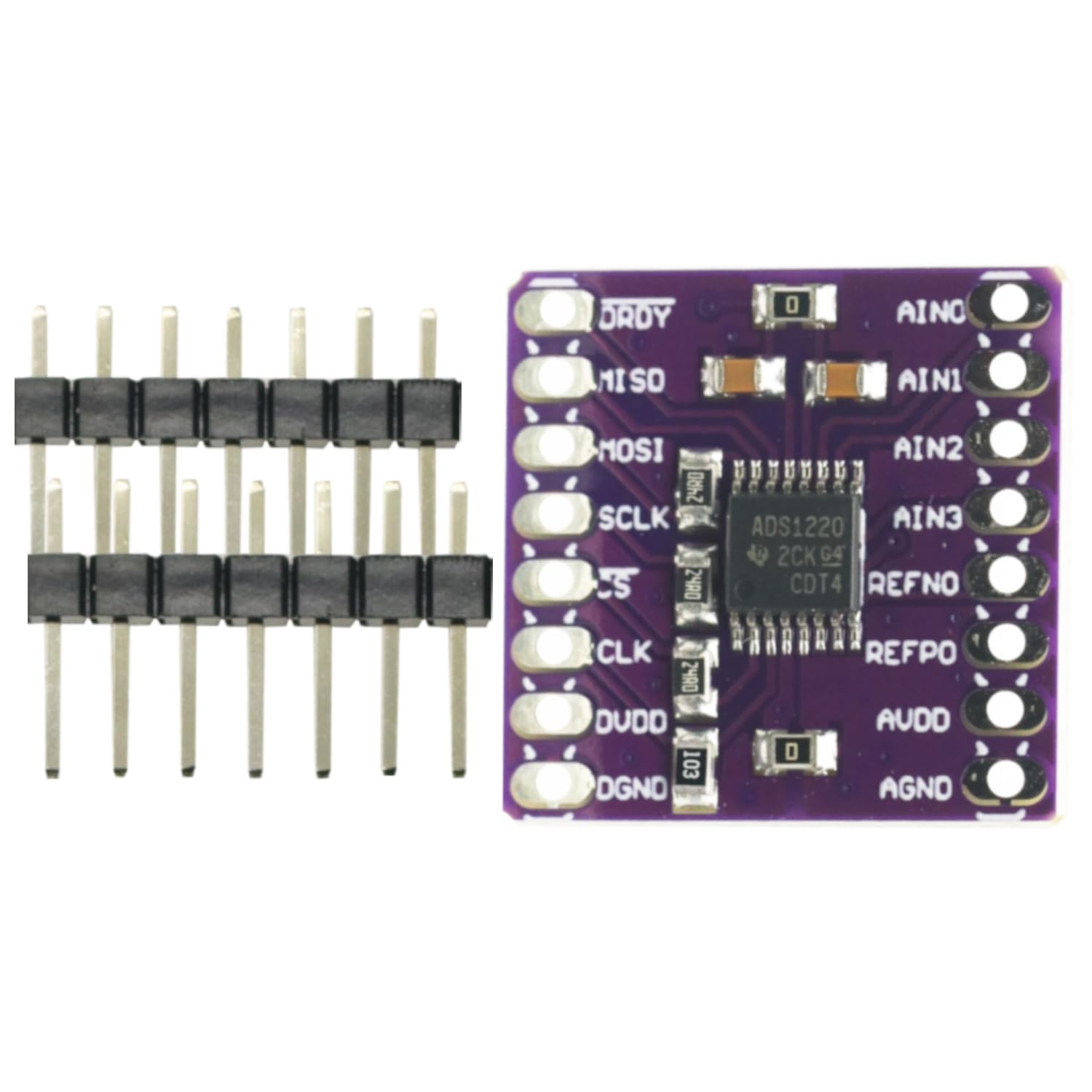 Snapklik.com : ADS1220 24 Bit ADC Converter Module SPI I2C Low Power 24 ...