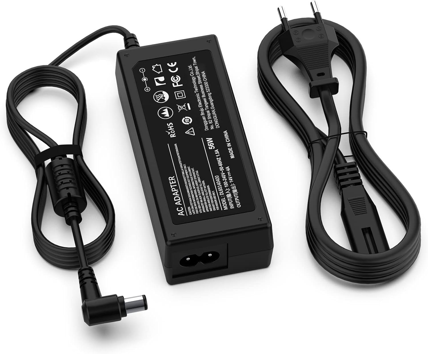14V 4A Adaptador Cargador para Samsung Monitor U28E590D S22D300HY S27D390H C24F396FHU S24D390HL ...