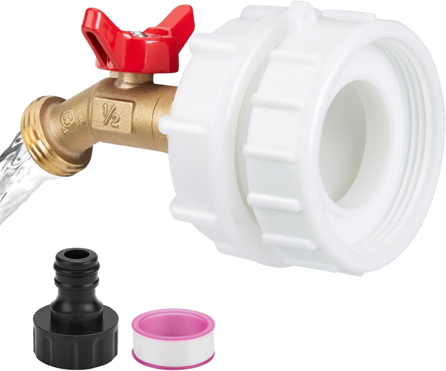 Amazon.com : WADEO IBC Tote Adapter, 2.44" Fine Thread Adapter for 275 ...