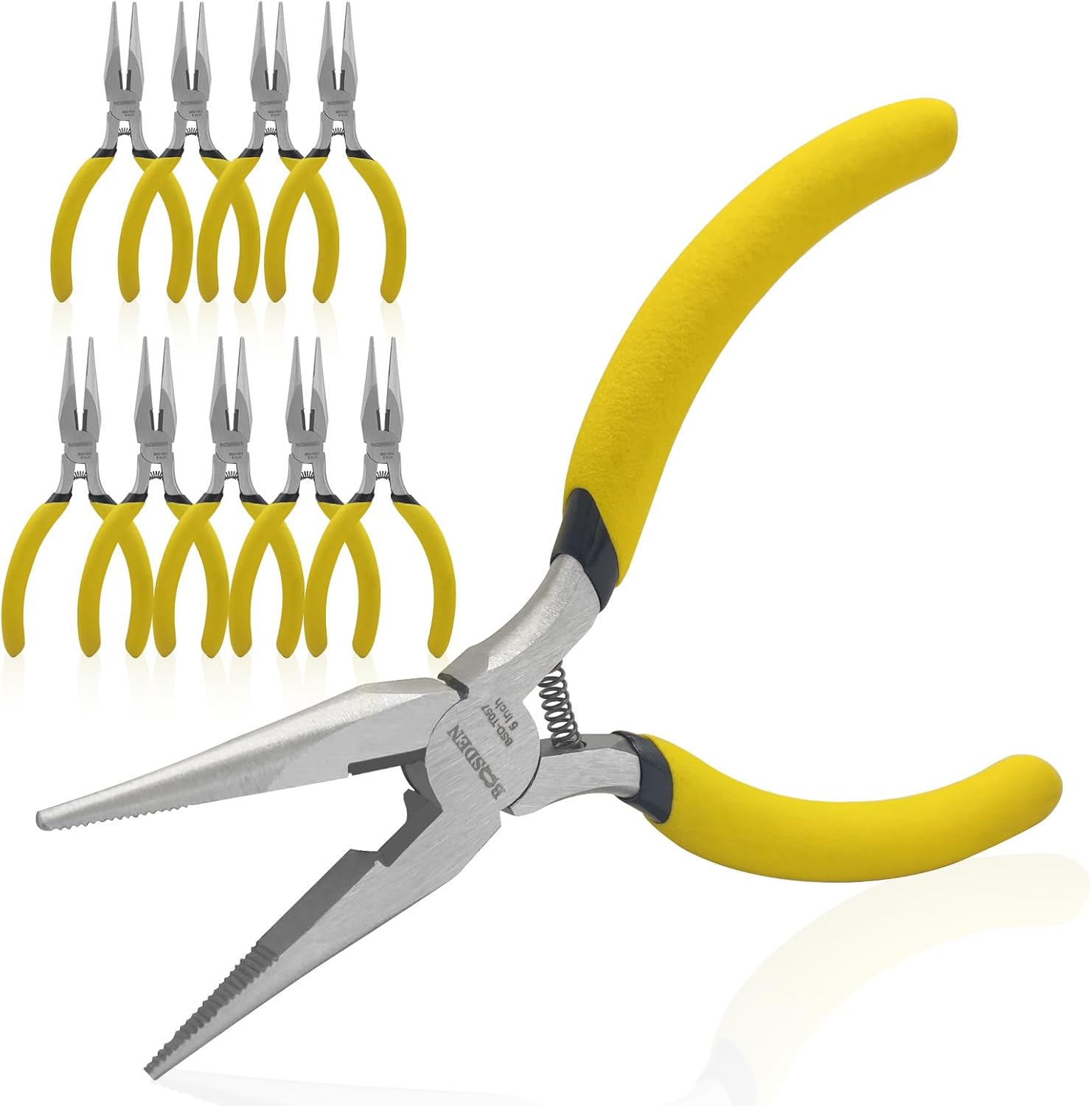 BOOSDEN 5" Needle Nose Pliers, Long Nose Pliers Set with Side Cutter ...