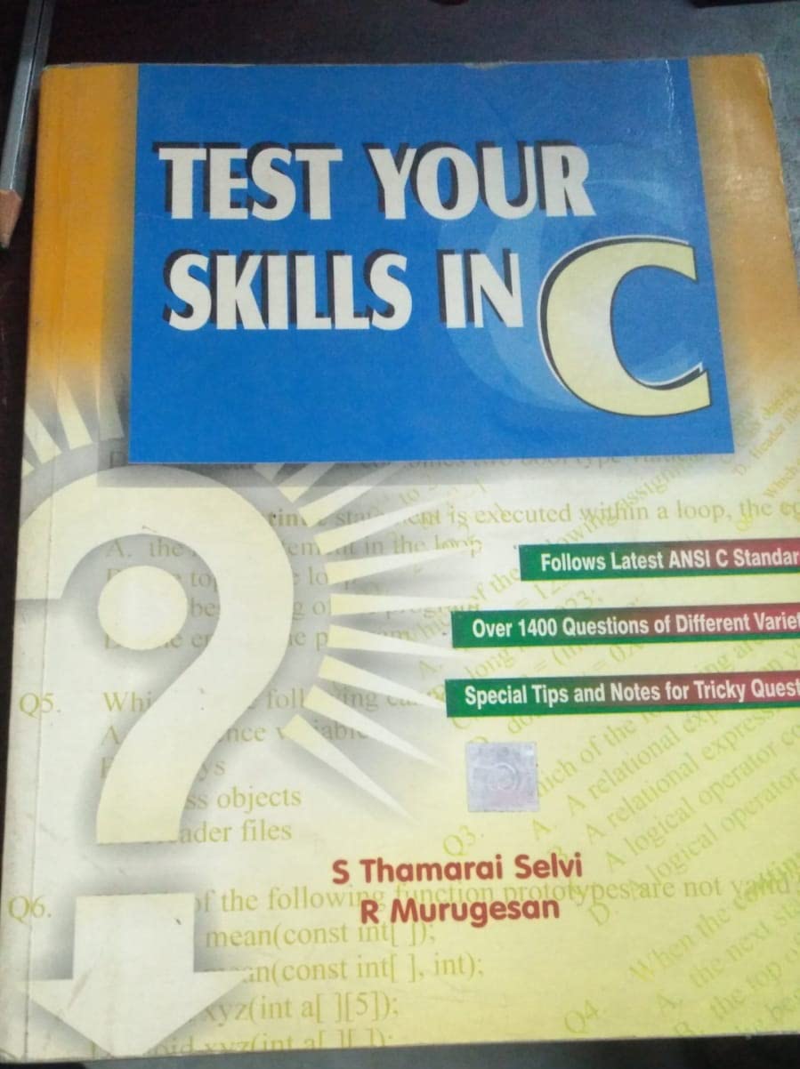 Buy Test Your Skills in C Book Online at Low Prices in India | Test ...