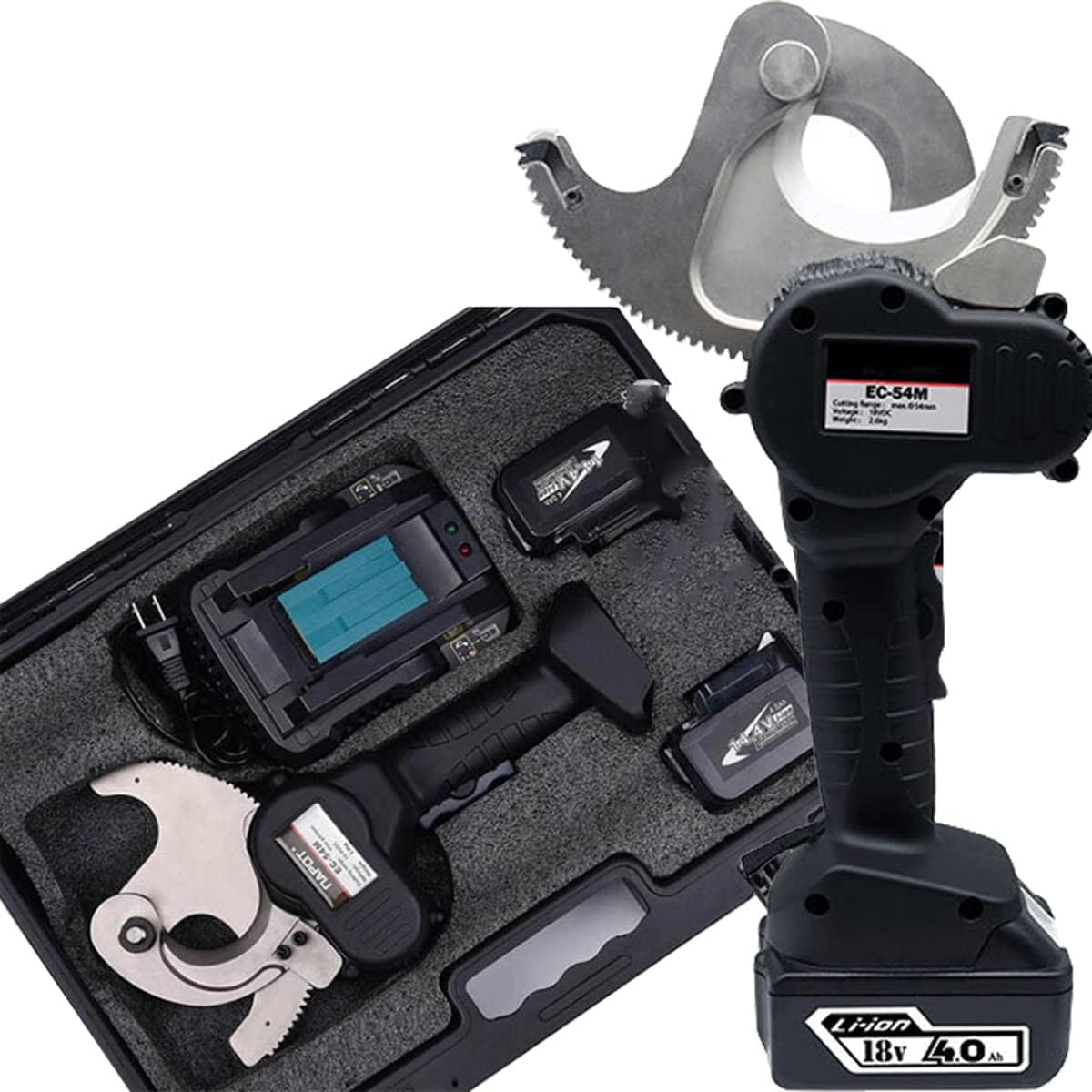 Coupe-Câble Électrique Portable, Outil De Coupe Rechargeable À Cliquet ...