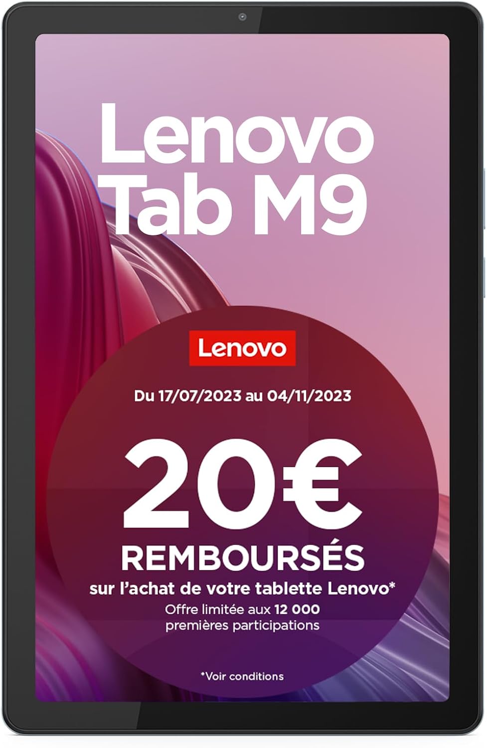 Lenovo Tab M9 - Tablette Tactile 9'' HD (MediaTek Helio G80, 8Coeurs, 3 ...