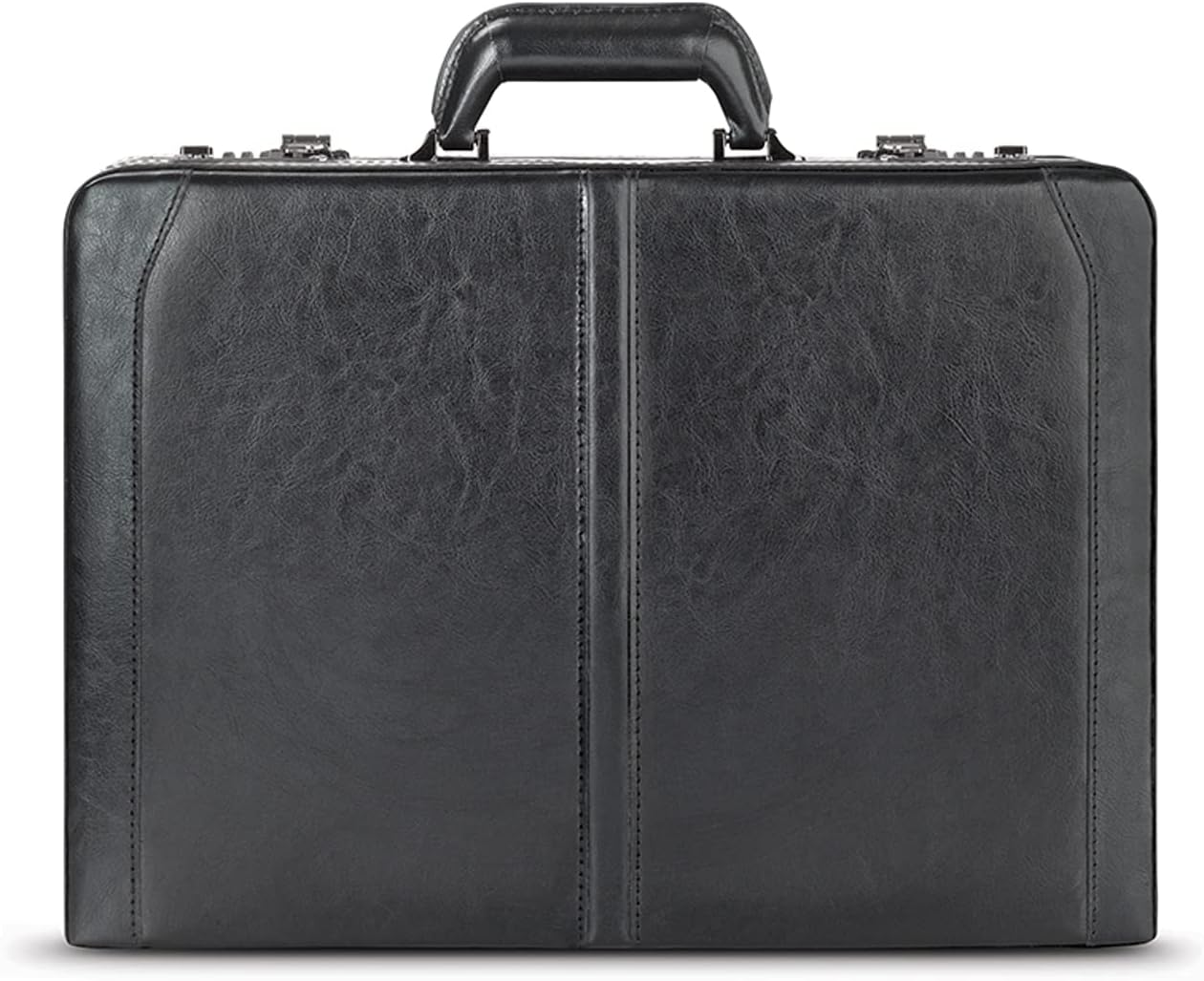 Amazon.com: Solo New York Broadway Premium Leather Attaché Briefcase ...