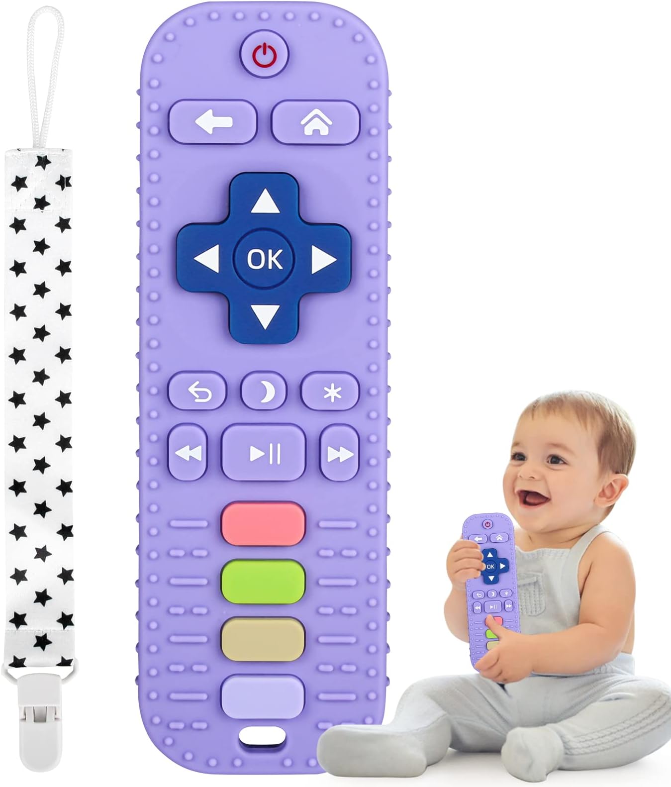 Amazon.com : Fu Store Silicone Teething Toys for Infant Toddlers ...