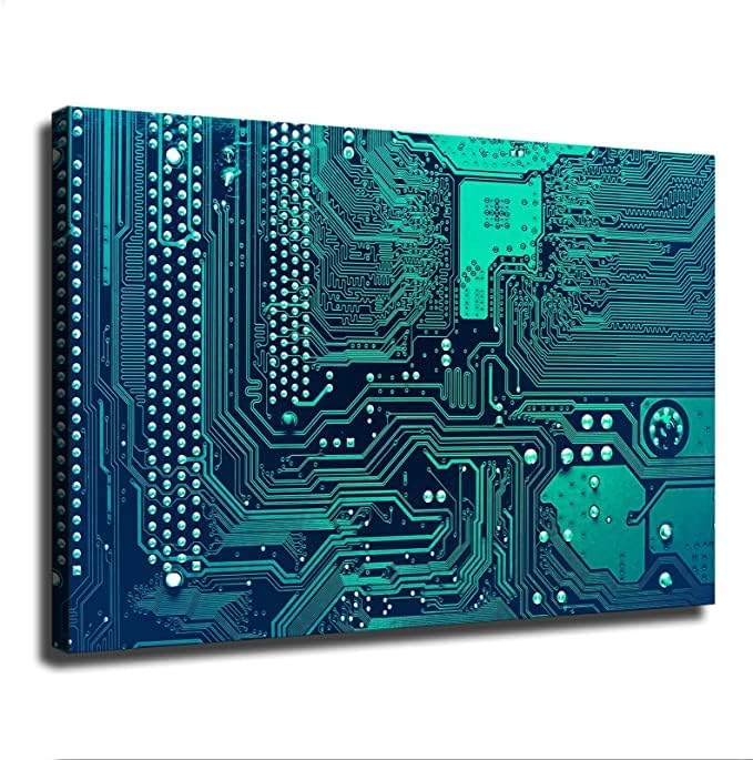 Amazon.com: Circuit Board Art Print Computer Science Wall Art ...