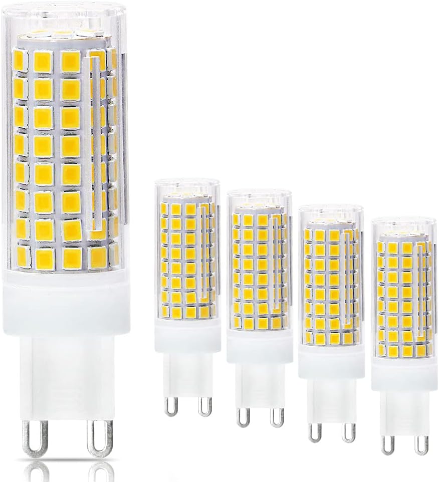 Treie G9 LED Light Bulbs，8W，75W 100W Replacement Halogen Bulbs ...