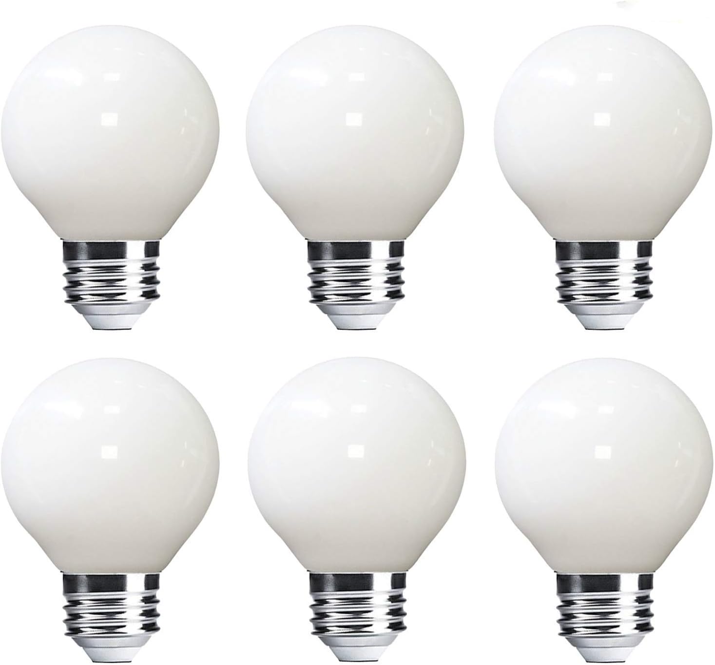 Satco S9159 1.4W G16.5 LED Globe Light Bulb, 2700K, White - Amazon.com