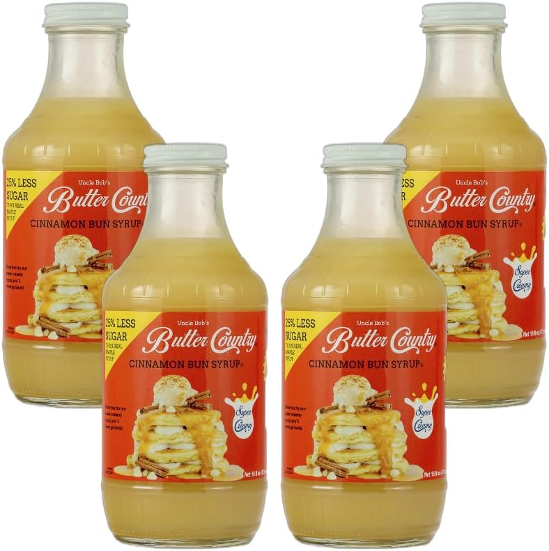 Amazon.com : Butter Country Rich and Creamy Buttermilk Syrup | Cinnamon ...