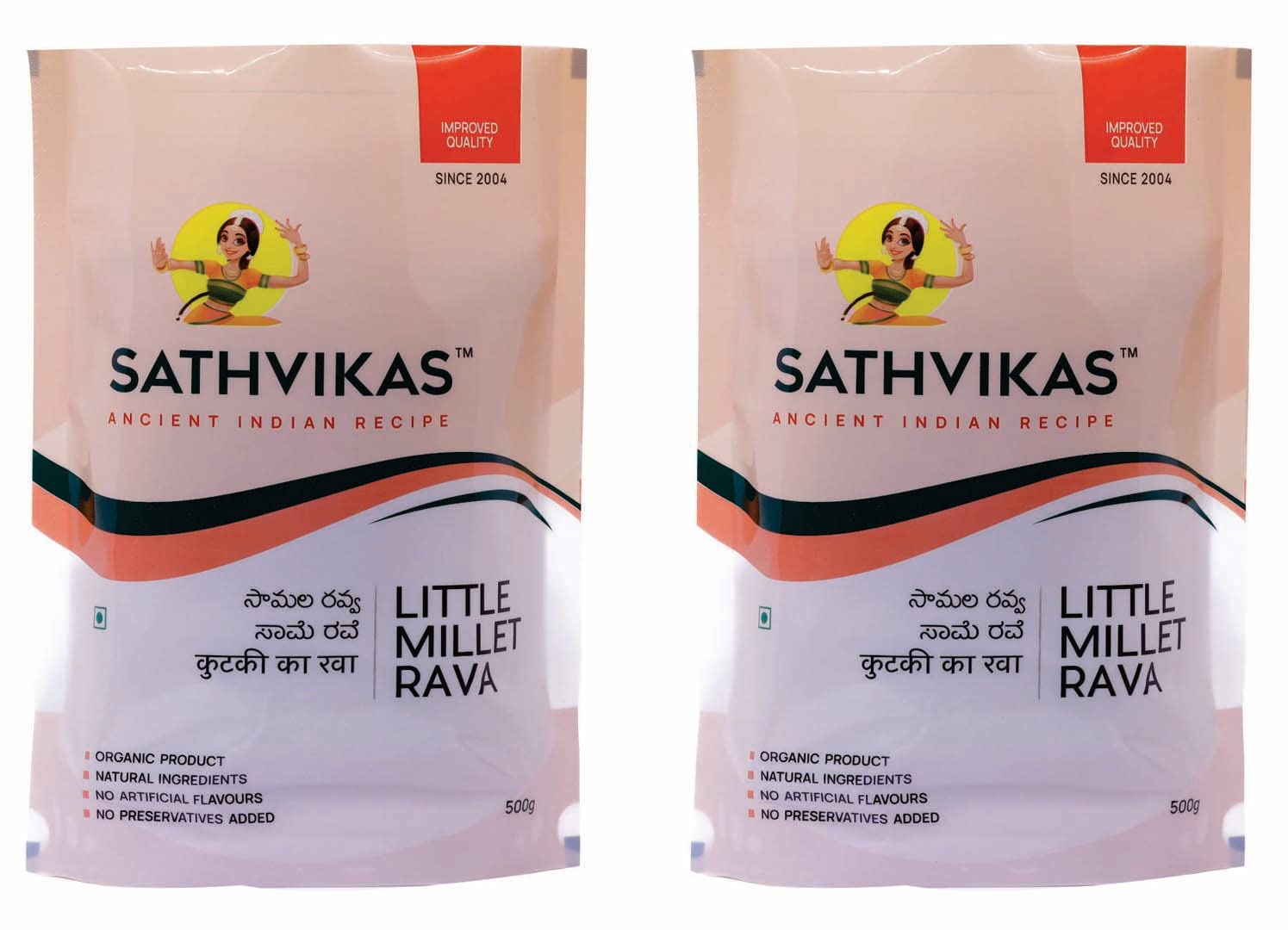 Sathvikas Samalu / Little Millet Ravva (500 Grams) Pack of 2 : Amazon ...