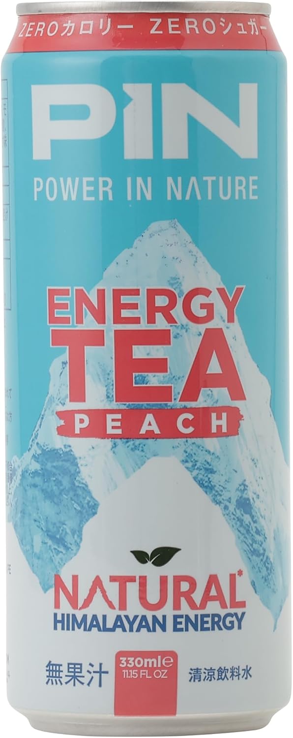 Amazon.co.jp: PIN（ピン） エナジーティー ピーチ 【紅茶と相性ばっちりのピーチ】 モリンガ配合 ゼロカロリー ゼロシュガー 保存料・着色料不使用 植物由来原材料使用 ...