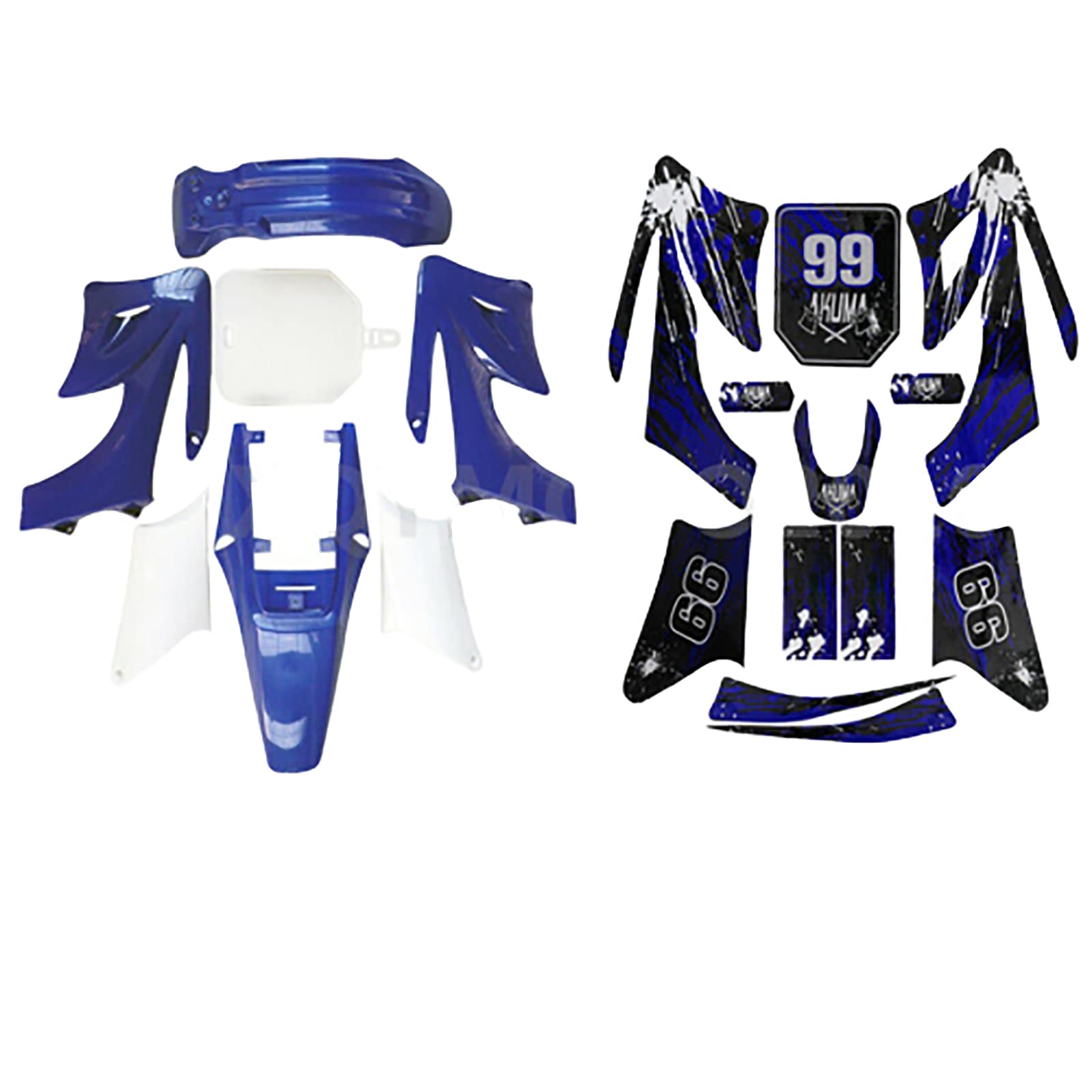 Amazon.com: 91.SCS Blue Plastic Fender & Decals Sticker for Orion 125 ...