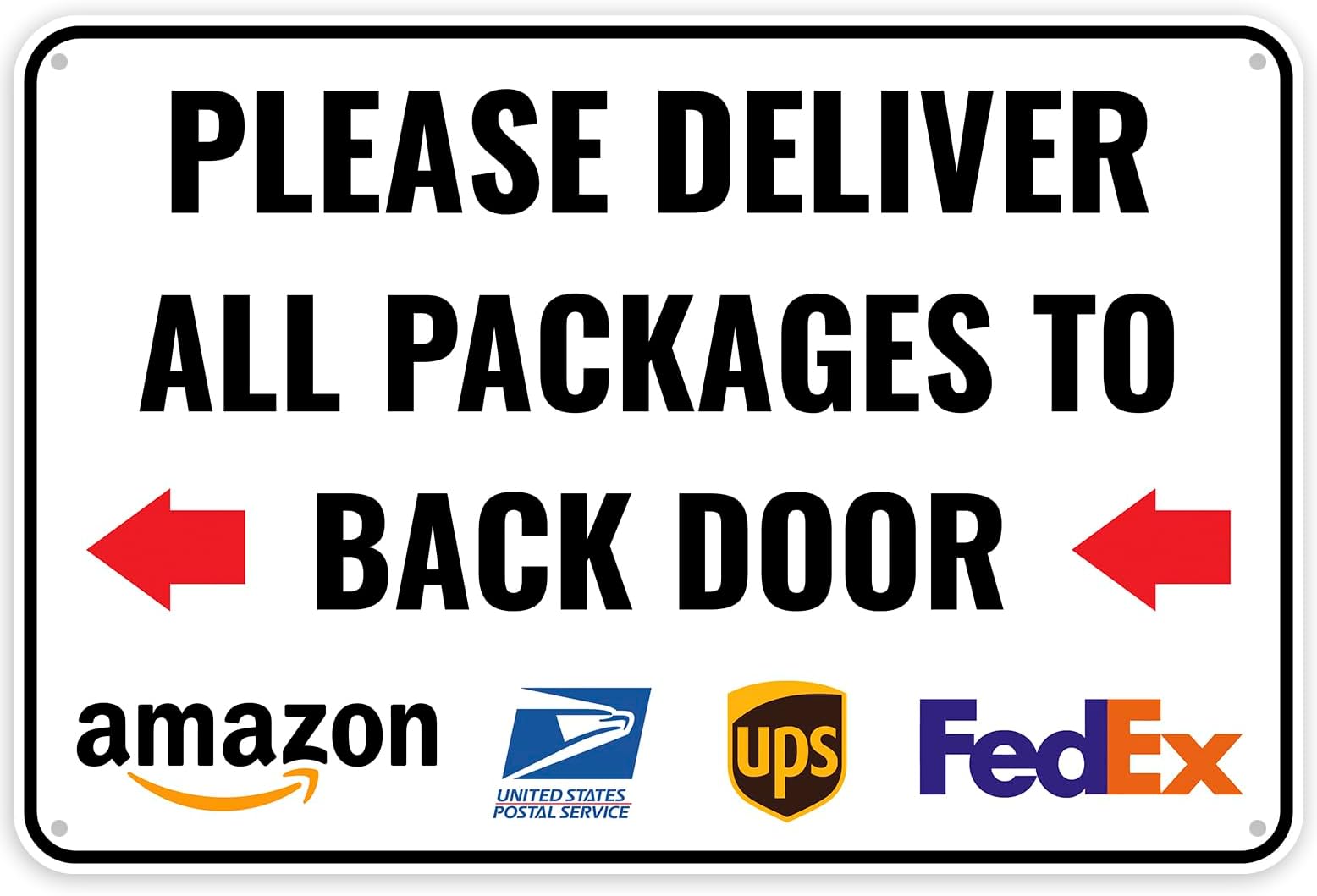 Amazon.com: 1PC Delivery Sign For Packages - Please Deliver All ...
