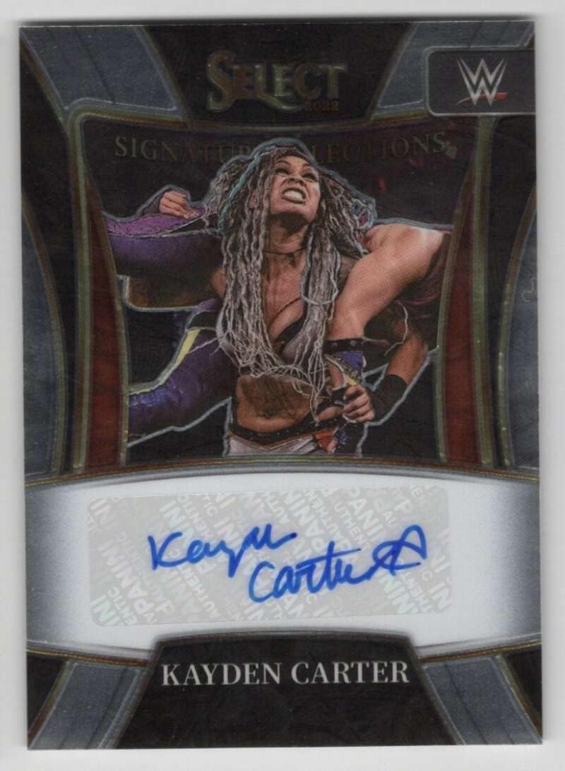 Amazon.com: KAYDEN CARTER AUTO 2022 Select WWE Signature Selections #15 ...