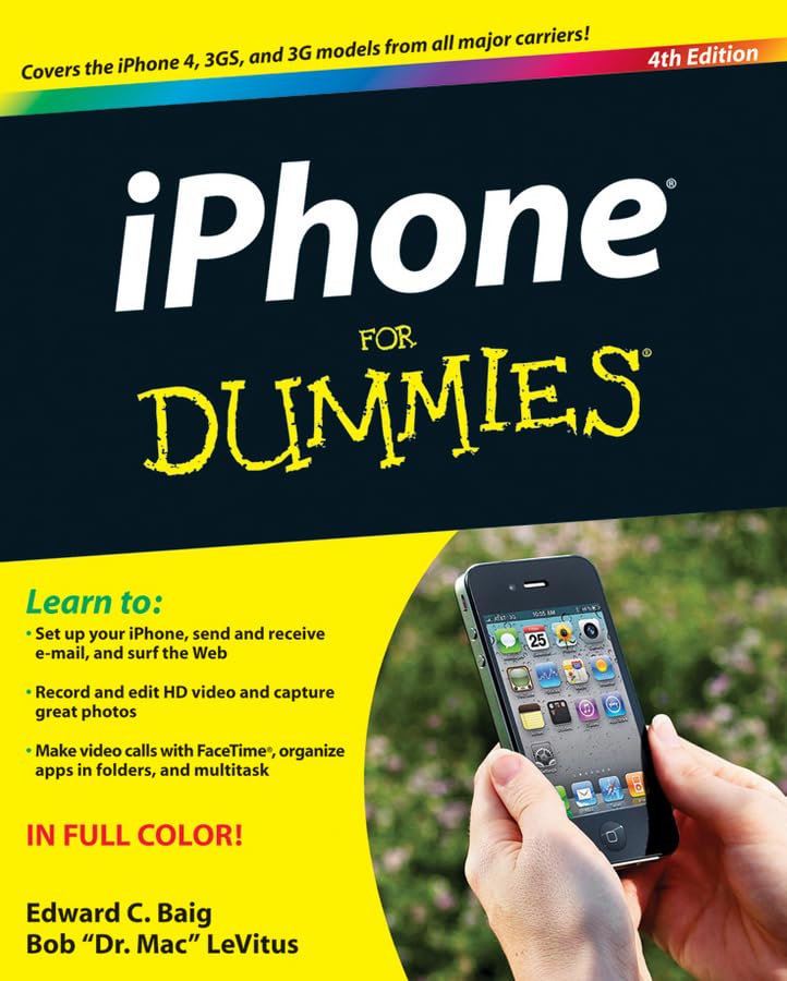 Amazon.com: iPhone for Dummies: 0000470878703: Baig, Edward C., LeVitus ...
