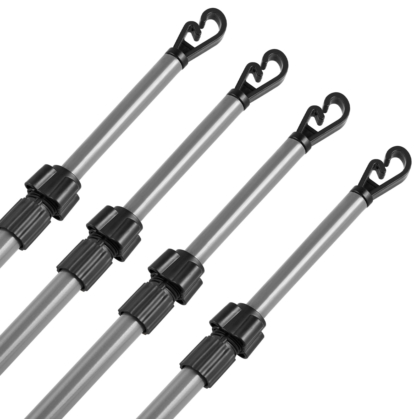 2.2 Meter Telescopic Washing Line Prop Pole Clothesline Heavy Duty ...