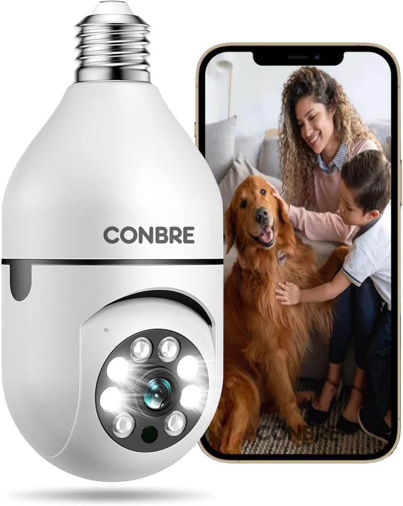 Buy HIFOCUS 4MP 2K 2560 * 1440P QHD Outdoor CCTV WiFi Bulb Camera ...