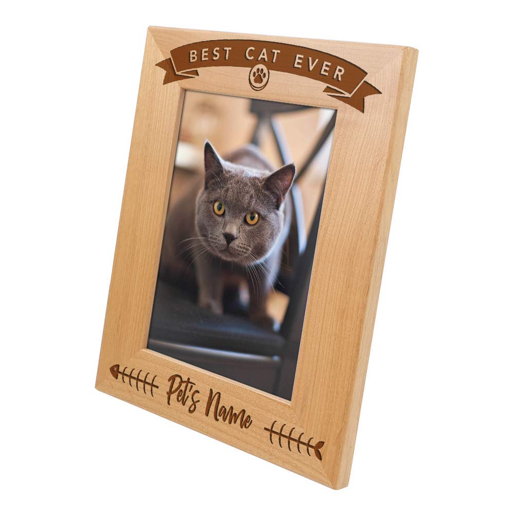 Amazon.com - Best Cat Ever Add Pet Name-Personalized Custom Picture ...