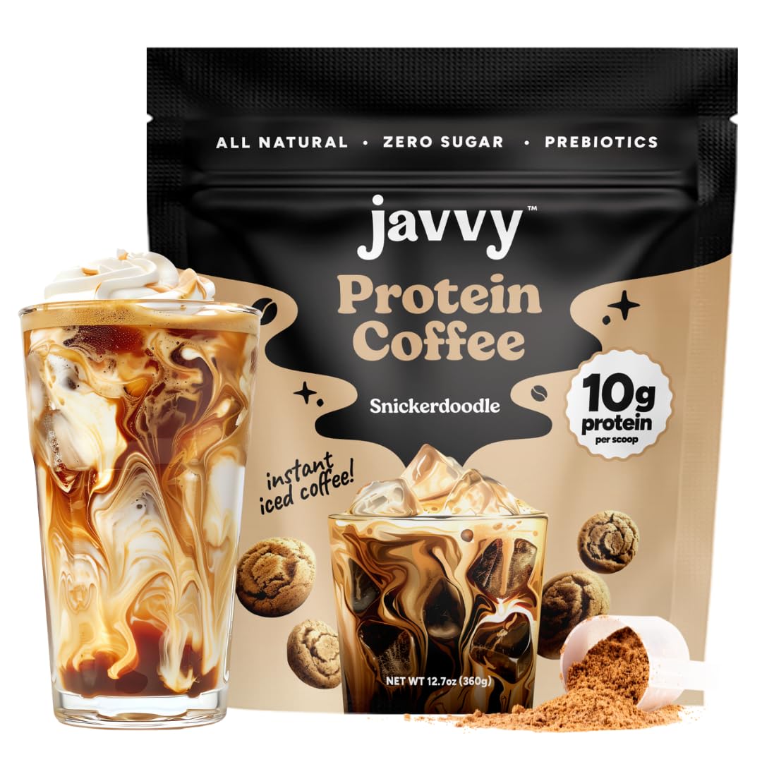 Amazon.com : Javvy Snickerdoodle Protein Coffee - Premium Whey Protein ...