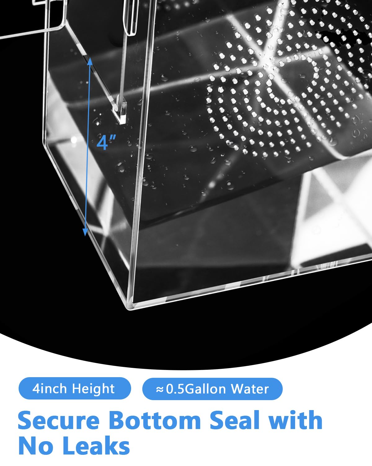 Snapklik.com : Jumping Spider Enclosure - 11.7x6x6 Inch Large Acrylic Terrarium For Tarantulas ...