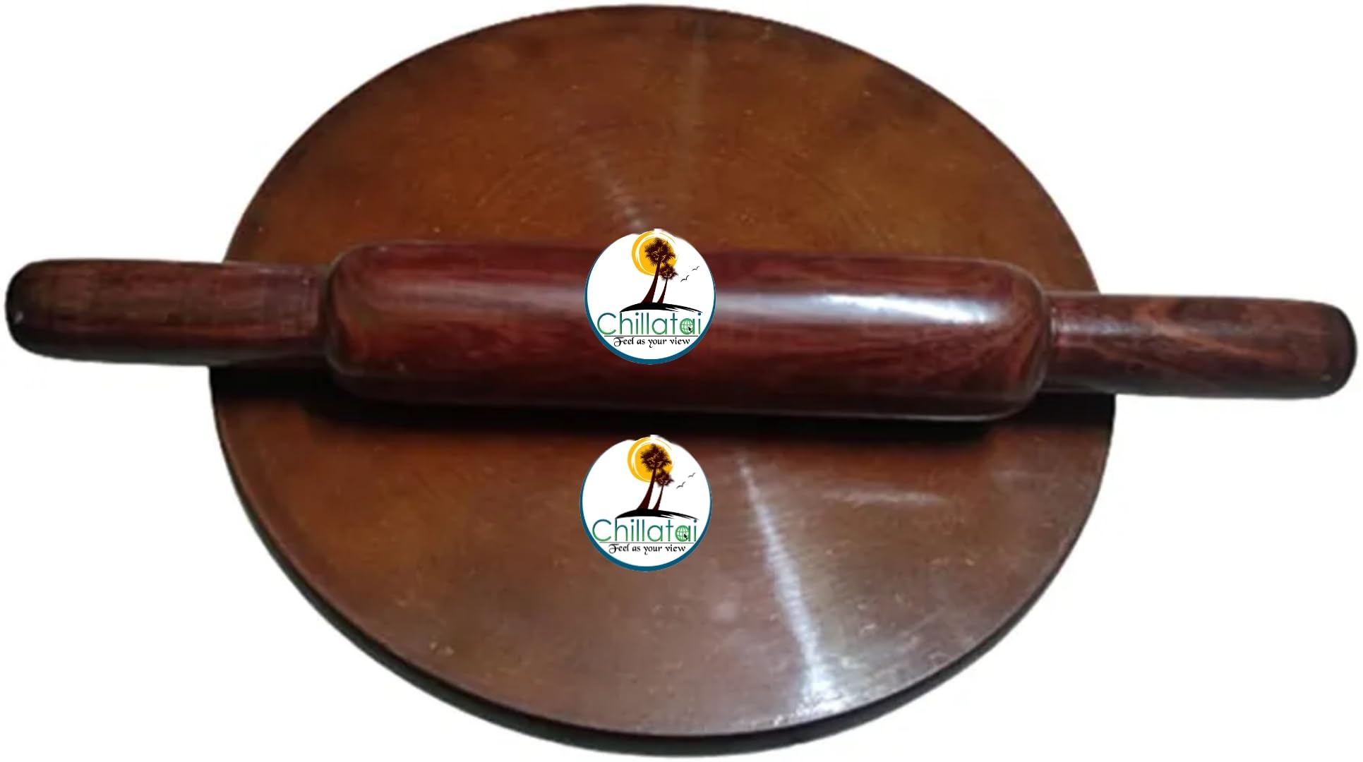 Buy Chillatai Wooden Roti Roller/Chapathi Kattai /10 Inch Wooden Chakla ...