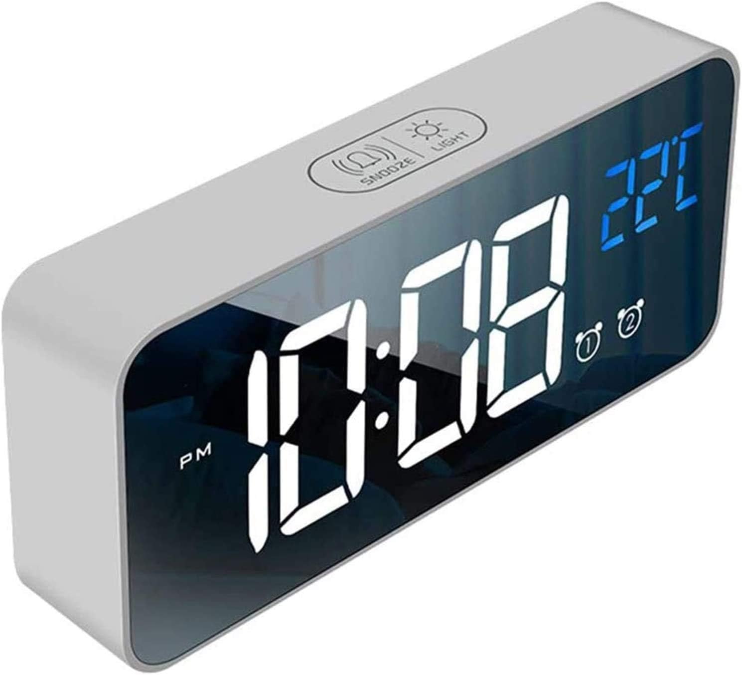 Amazon.com: PATINS Digital Alarm Clock, with Electronic LED Time ...