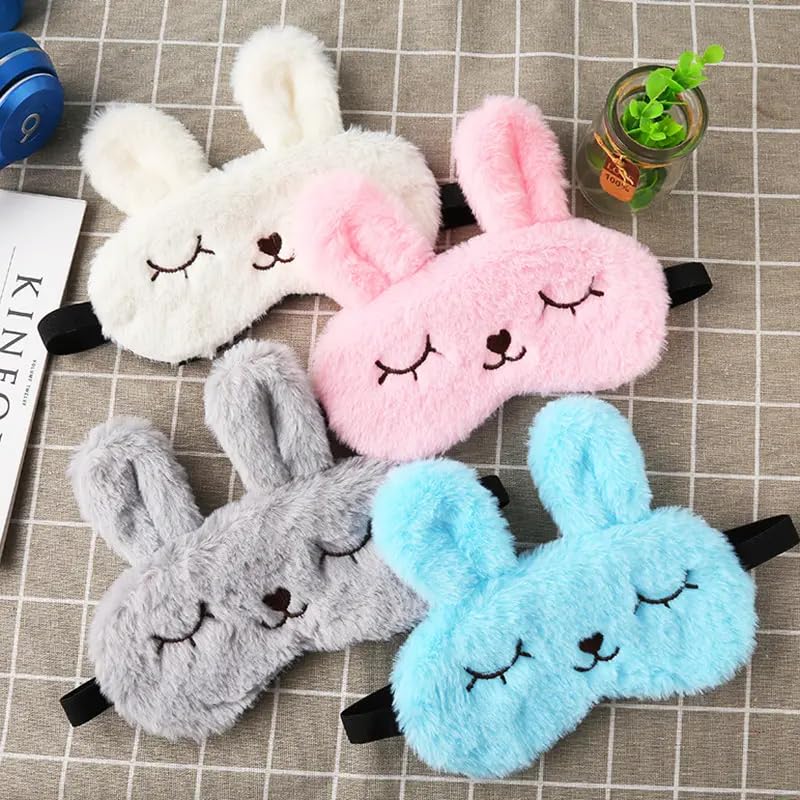 AVSHUB Plush Squinting Rabbit Close Eye Pencil Pouch for Girls Pencil ...